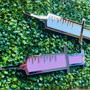 Syringe Wall Decor: Acrylic Mirror Art for Aesthetics Clinic - Etsy