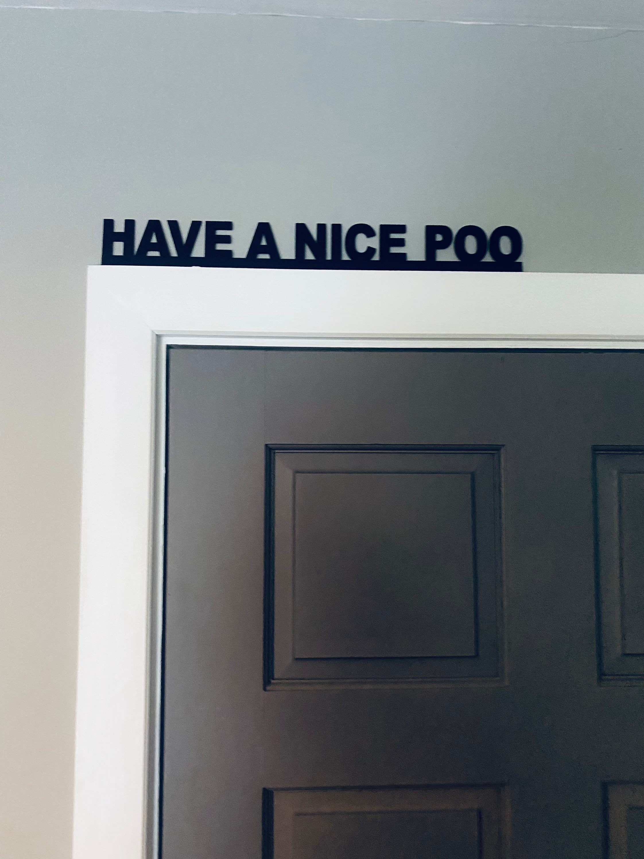 HAVE A NICE POO - Door Topper, Shelf Decor, Wall Decor - Etsy
