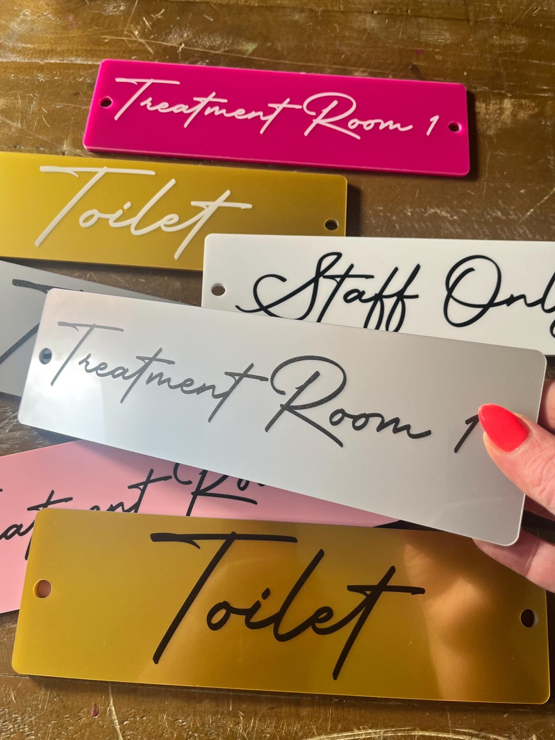 Salon Door Sign, Personalised Business Sign, Salon Signage, Tanning ...