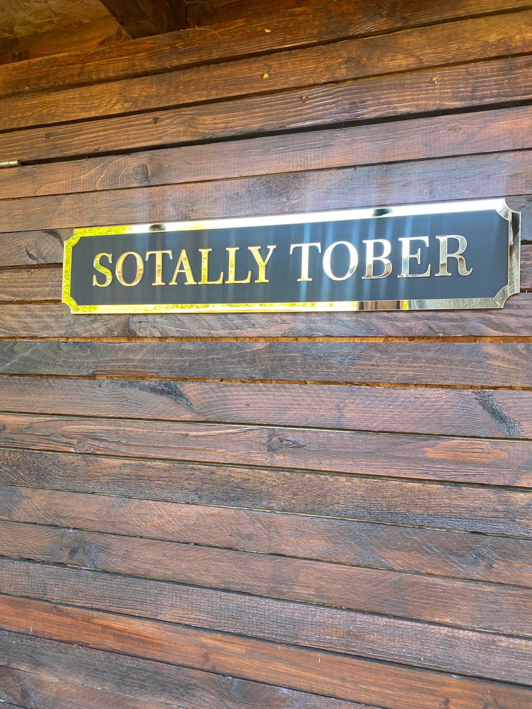 Fun and Quirky SOTALLY TOBER Street Style Sign for Trendy Wall Decor - Etsy