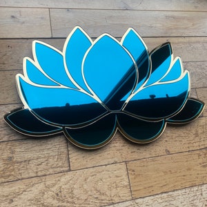Mirrored Lotus Flower Wall Art - Etsy UK