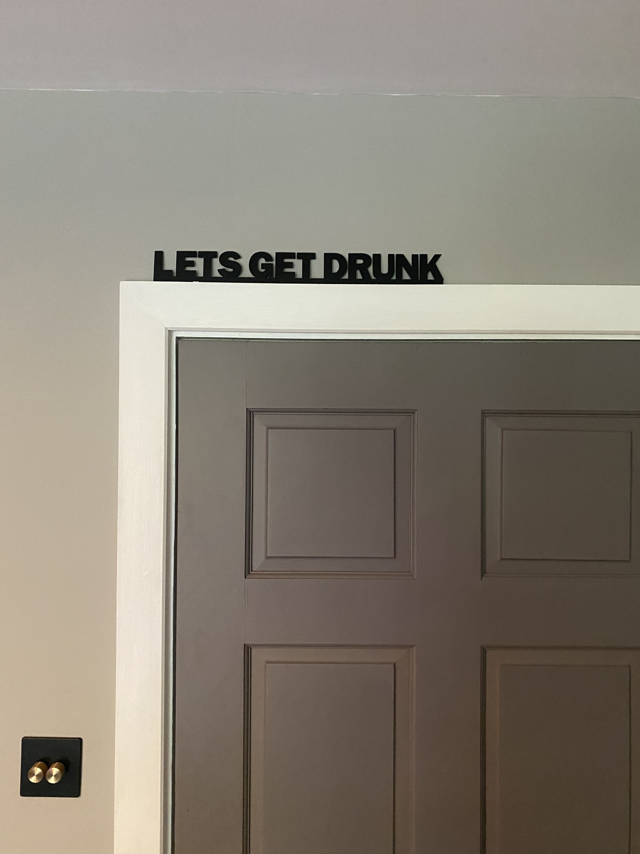 Lets Get Drunk Door Topper Shelf Decor Wall Decor - Etsy