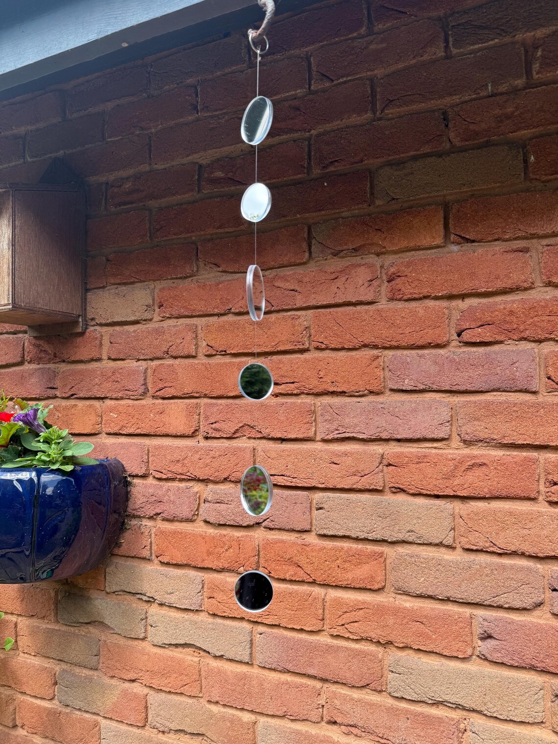 Mirror Disc Sun Catcher, Hanging Garden Mirrors, Garden Art, Tree ...