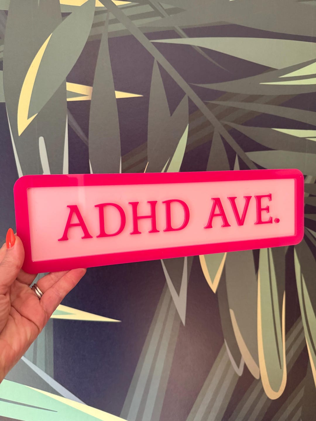 ADHD AVE. Mini Street Style Sign, Wall Decor. - Etsy