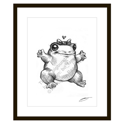 Fat Little Bird Sketch Drawing Illustration 8.5 X 11 | Etsy