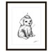 Fat Little Dog Sketch Drawing Illustration 8.5 X 11 Animal | Etsy