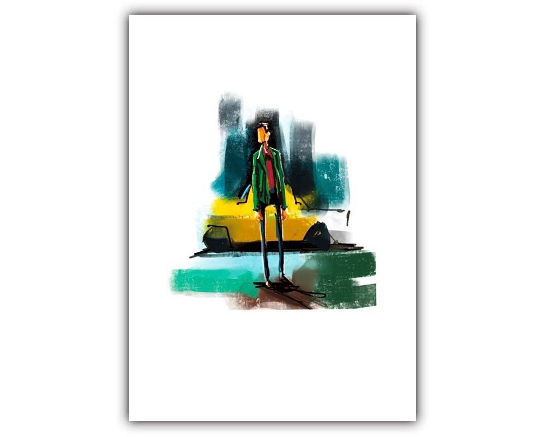 Cab Driver Fine Art Print - Etsy UK
