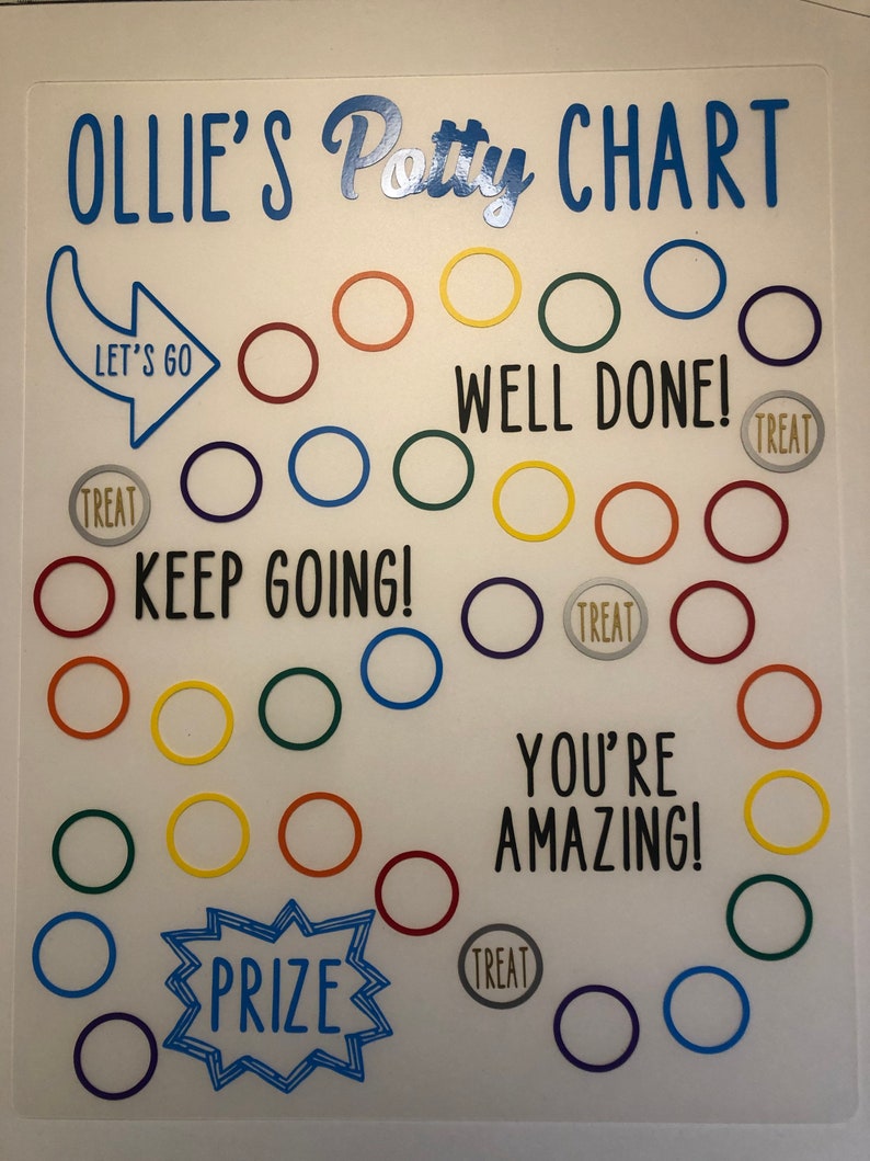 Potty Chart Toilet Training Reward | Etsy