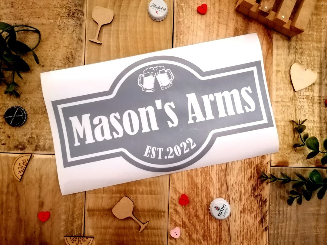 Bar Window Sticker | Garden Bar | Man Shed | Summer House | Games Room ...