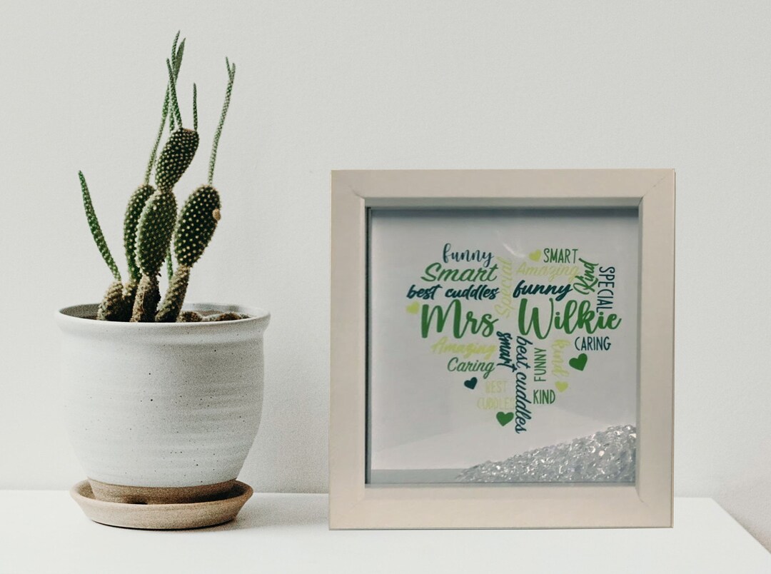 Teacher Frame | Special Gift | Thank You | Appreciation - Etsy
