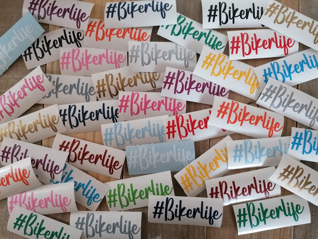 Bikerlife | Decal | Sticker | Vehicle | Motorbike | Hashtag | Bike ...