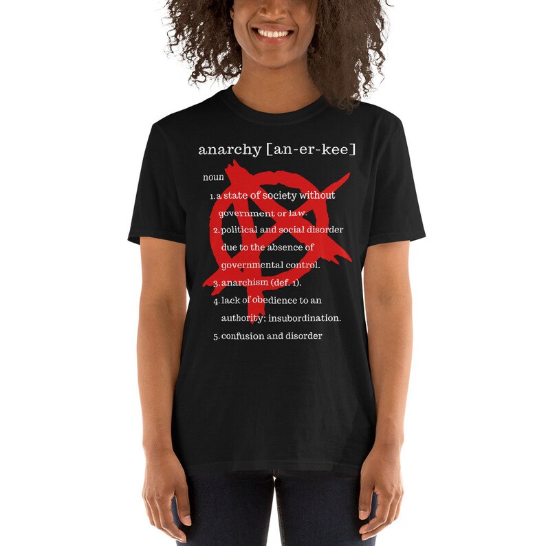 Anarchy Definition Anti-establishment Shirt, Unisex, Anarchy Symbol ...