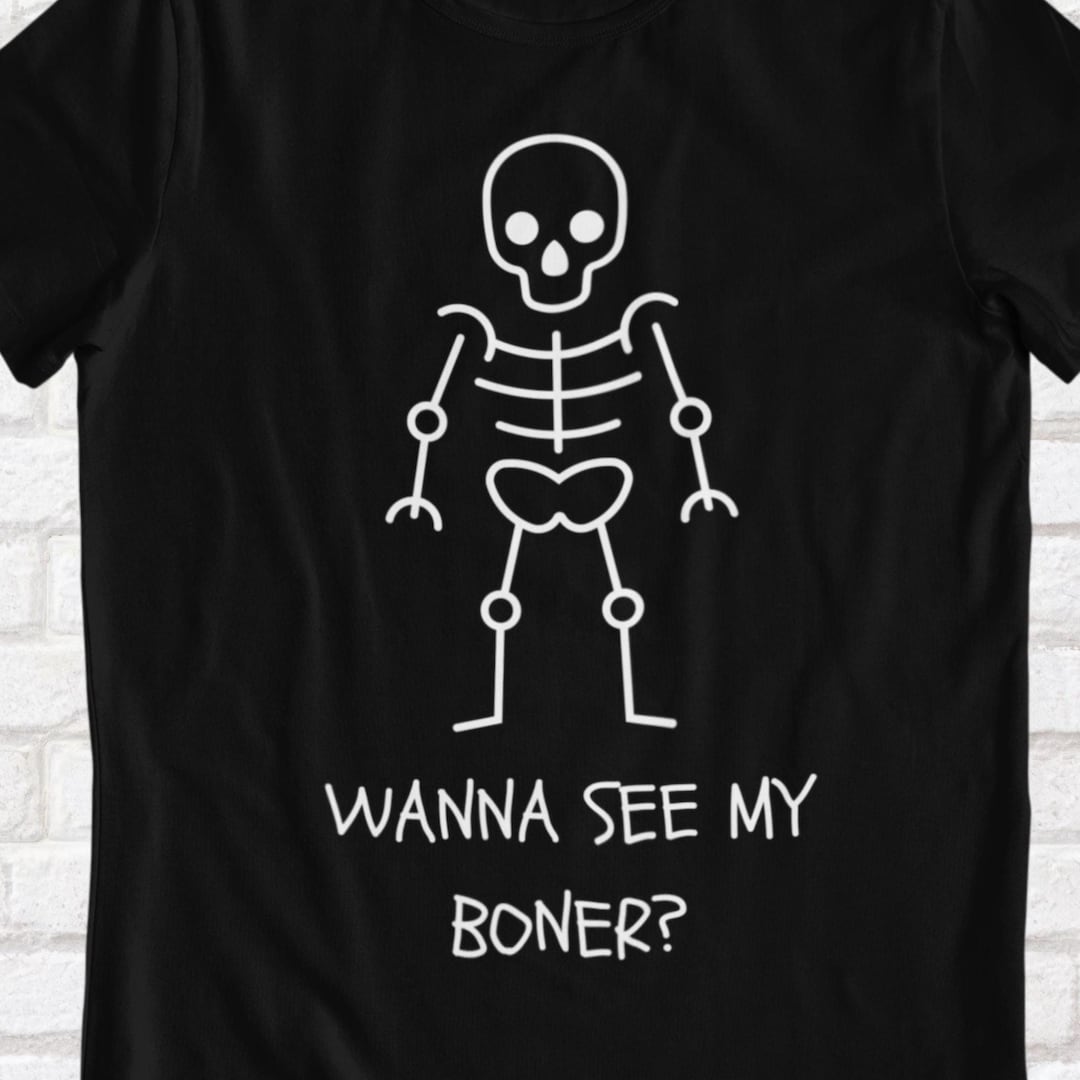Boner Skeleton - Funny Shirt, Unisex, Boner Skeleton, Halloween Gift ...