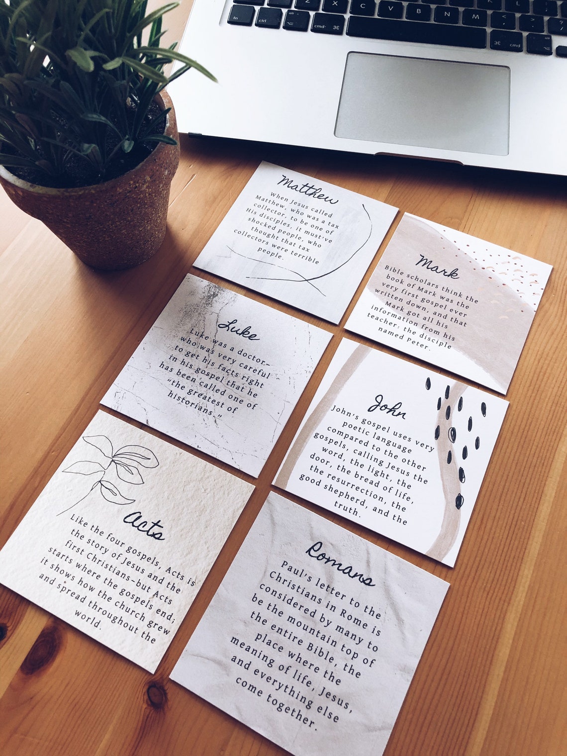 Books of the Bible Flash Cards//christian Gift//modern Art - Etsy