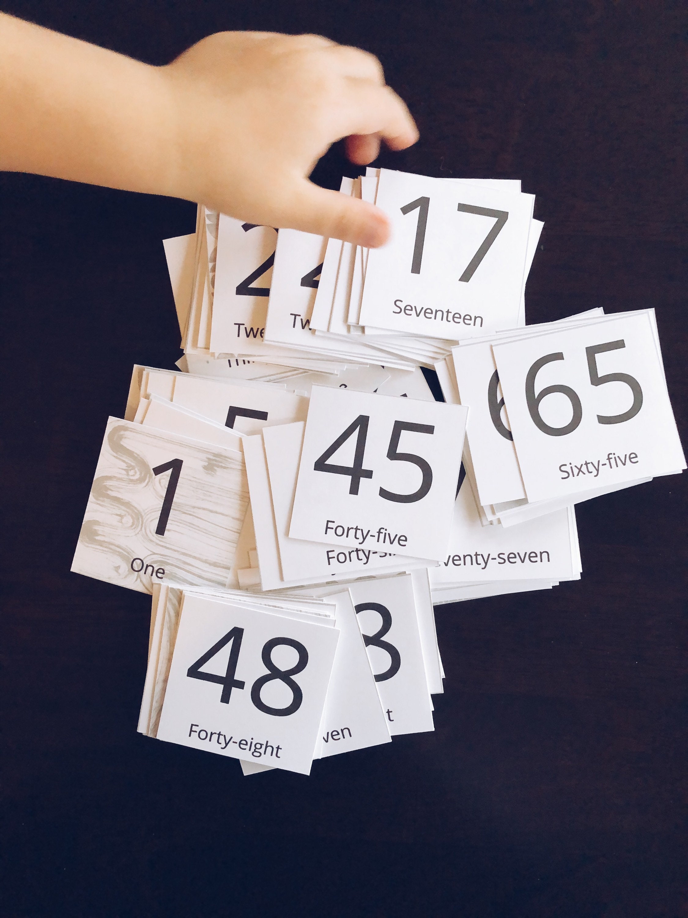 Numbers 1-100 Counting Cards//montessori//educational//homeschool ...
