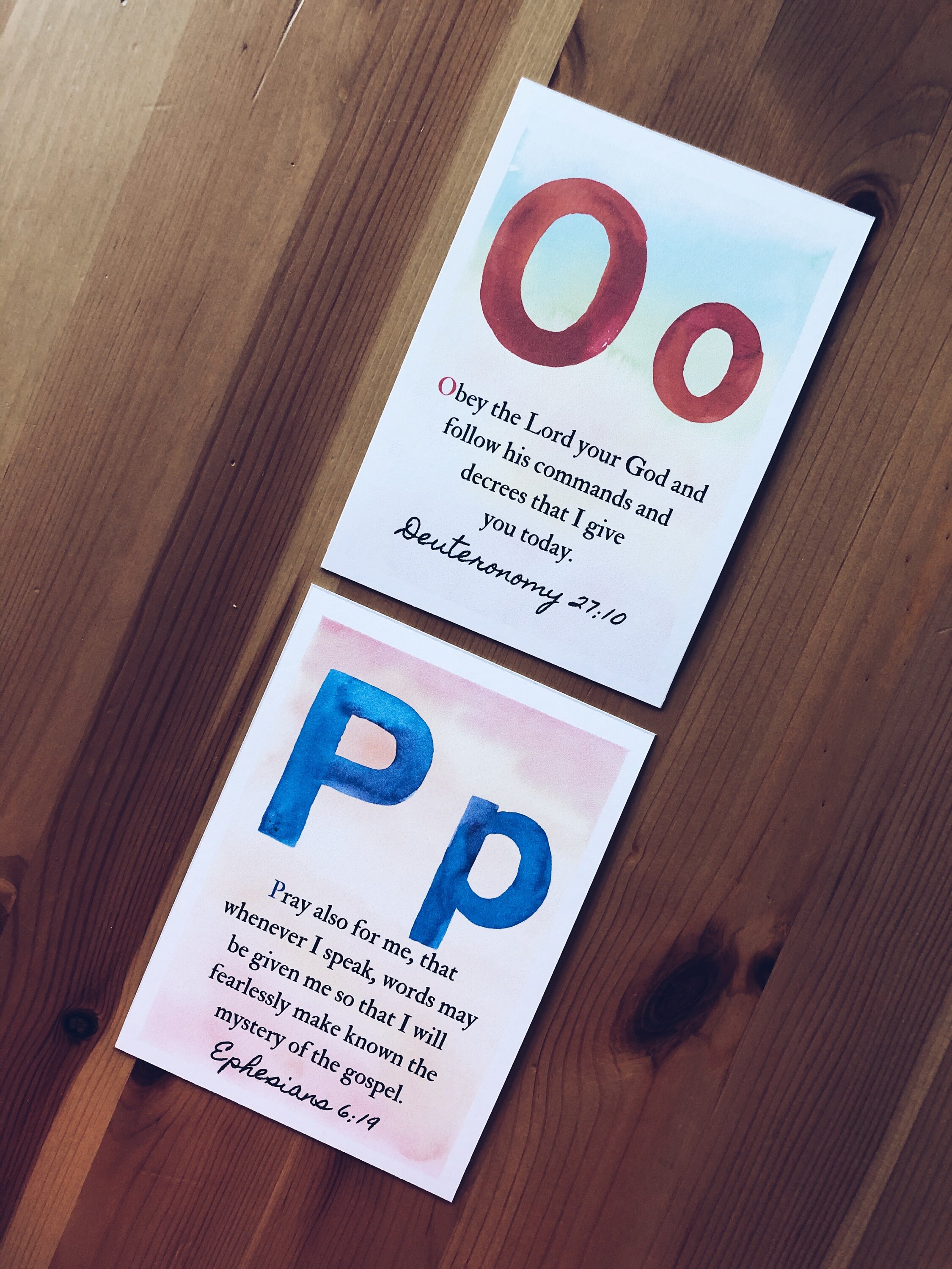 ABC Scripture Verse Cards//scripture Cards//modern Bible Verse Art ...