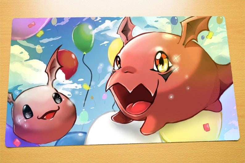 Cnb Exclusive Gigimon & Koromon Digimon Card Game Playmat for Single ...