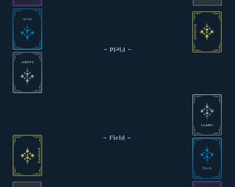 Shadowverse Card Game Playmat With Beginner Field Zones for 2-players ...
