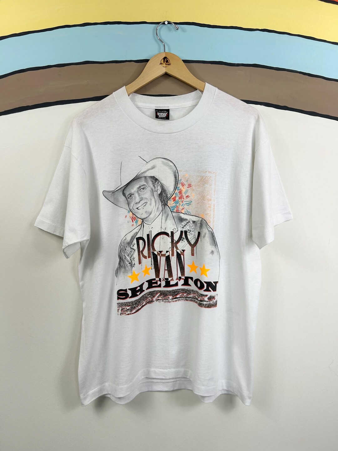 Vintage 1991/1992 Ricky Van Shelton Backroads Tour Tee Single Stitch ...