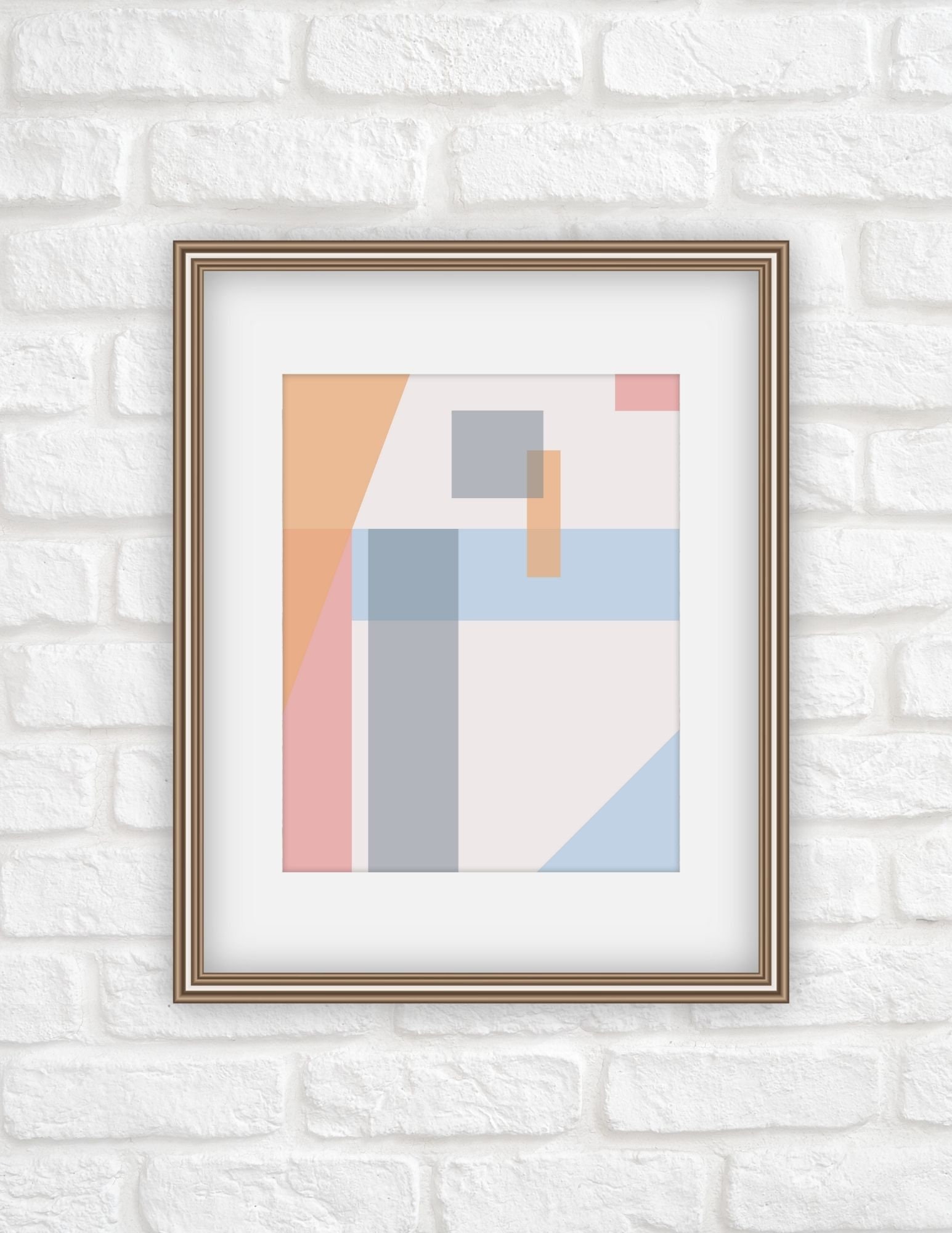 Art Printable Set of 3 Prints Pastel Abstract Print Set - Etsy