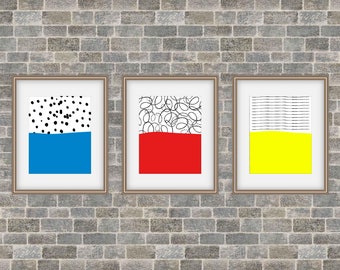 Primary Color Print - Etsy