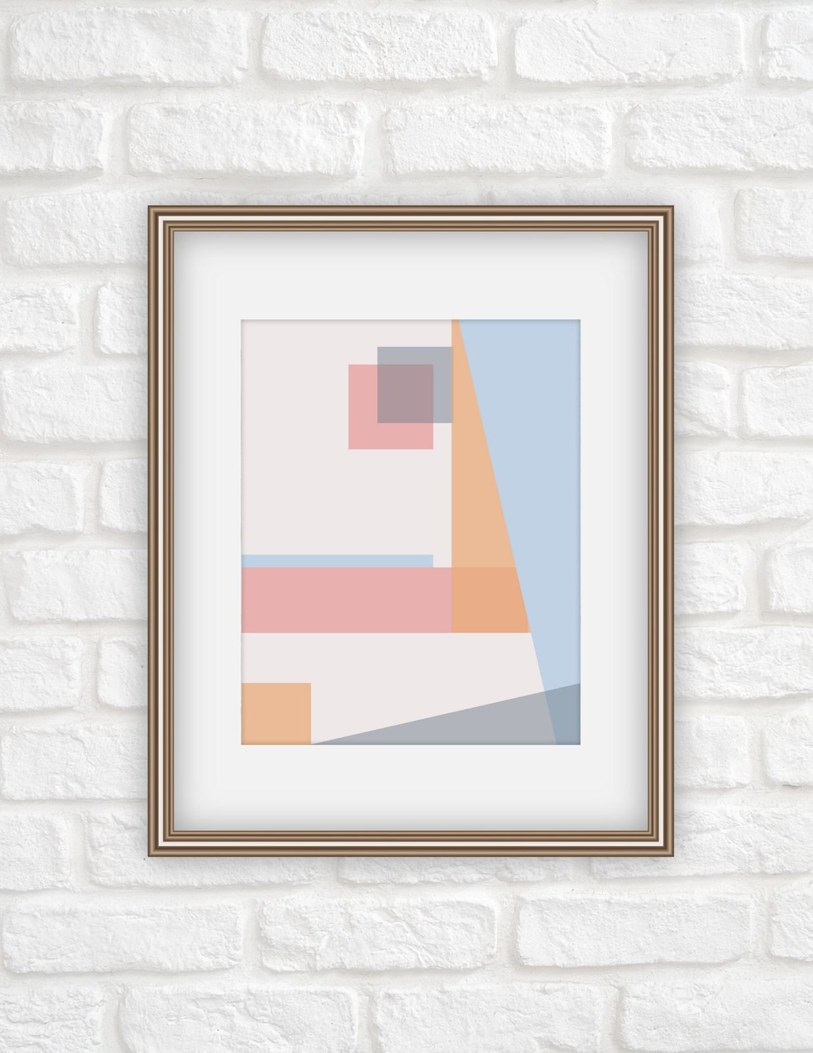 Art Printable Set of 3 Prints Pastel Abstract Print Set - Etsy