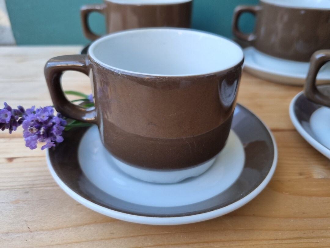 Figgjo Flint Vitro 3561 , Brown Duo Coffee Set, Coffee Cup and Saucer ...