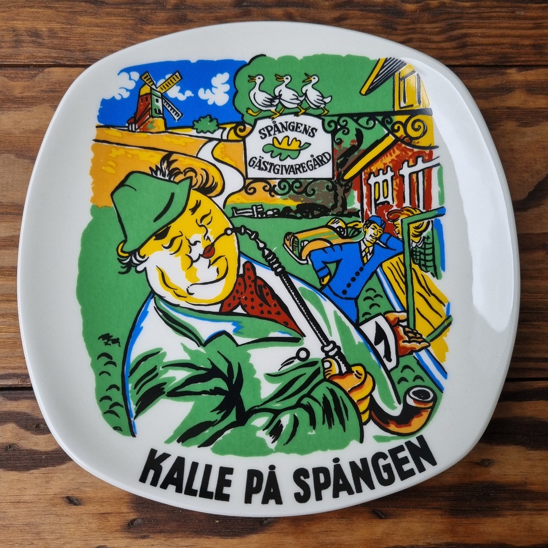 Figgjo Norway Plate Kalle På Spången, Edvard Persson, Collectible Wall ...