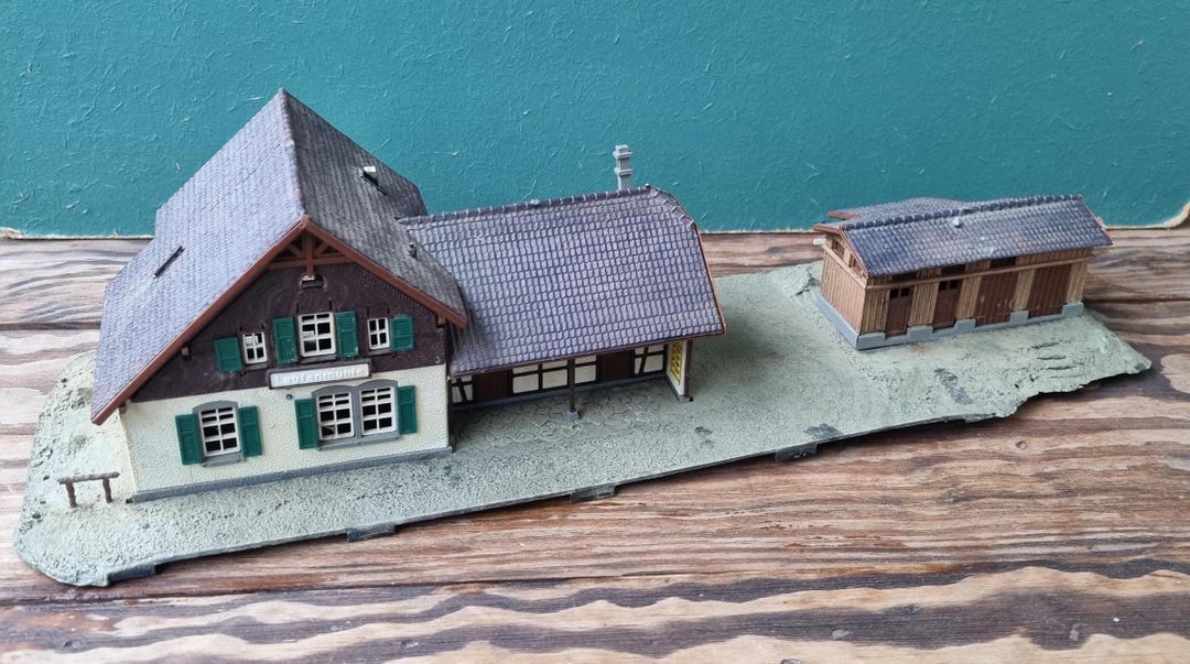 Vintage Kibri HO C18 Model Railroad Buildings, Laufenmuhle Station - Etsy