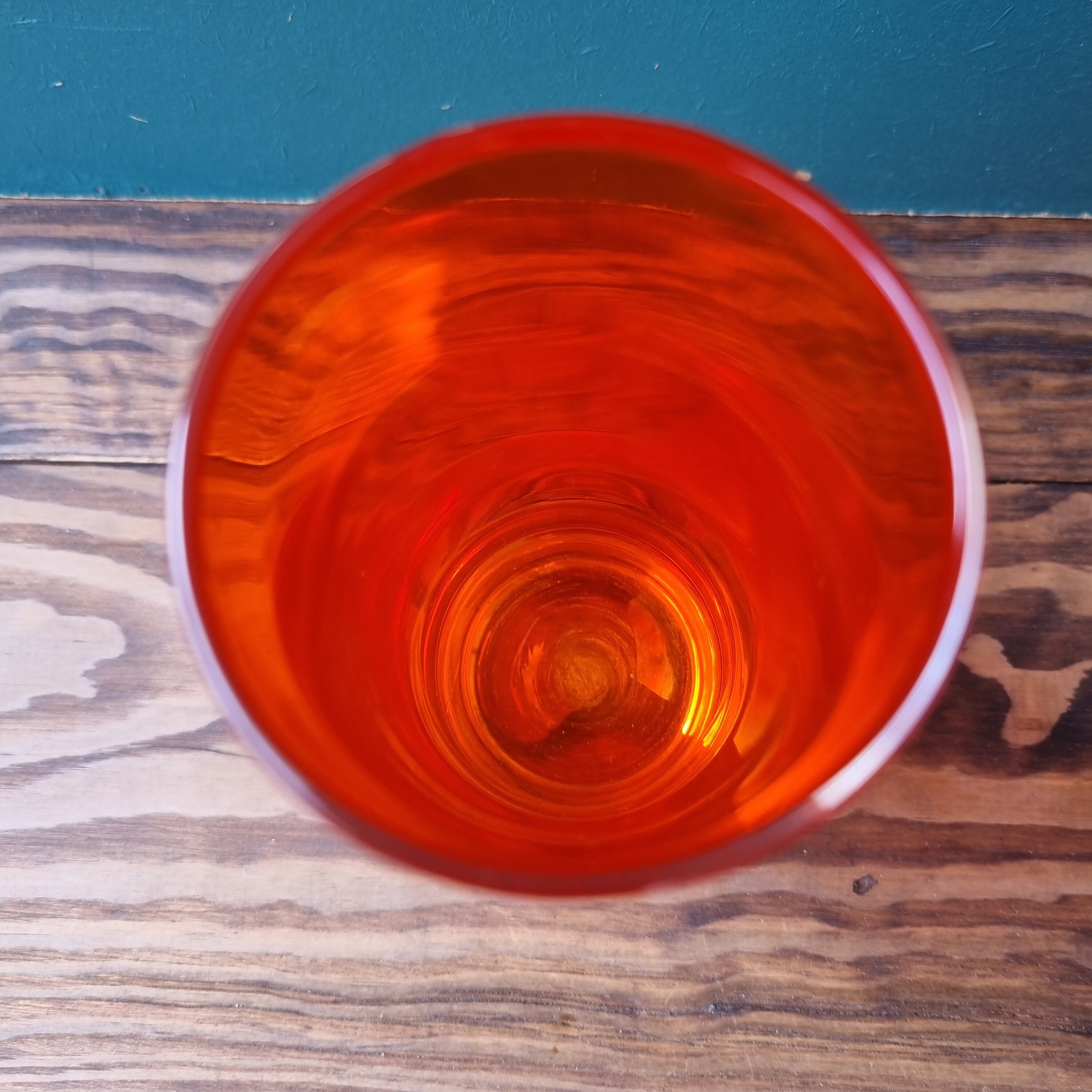 Amber Red Vintage Art Vase, Elegant, Heavy Glass - Etsy