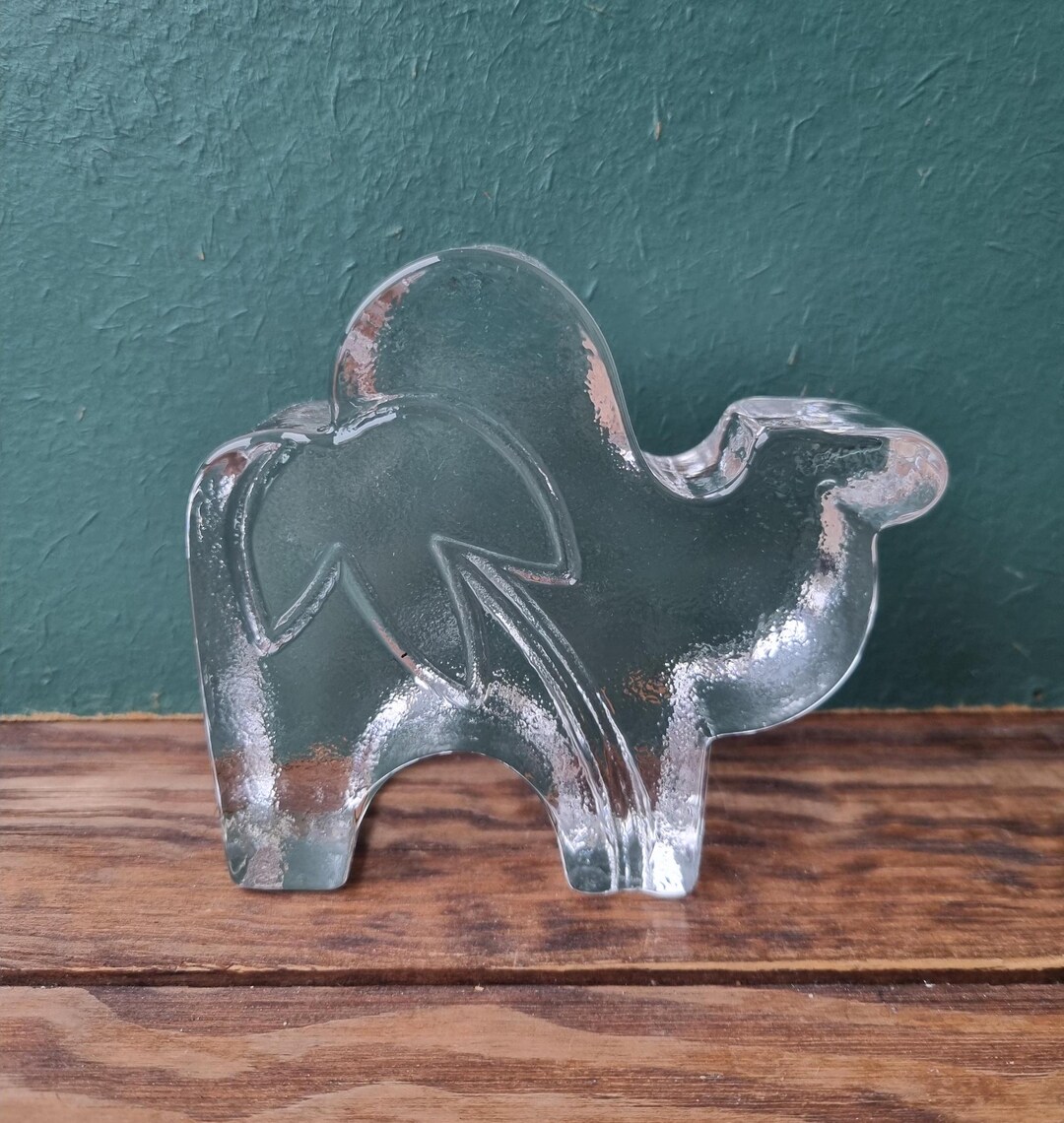 Kosta Boda Crystal Camel With Palm Tree by Bertil Vallien Zoo Series - Etsy