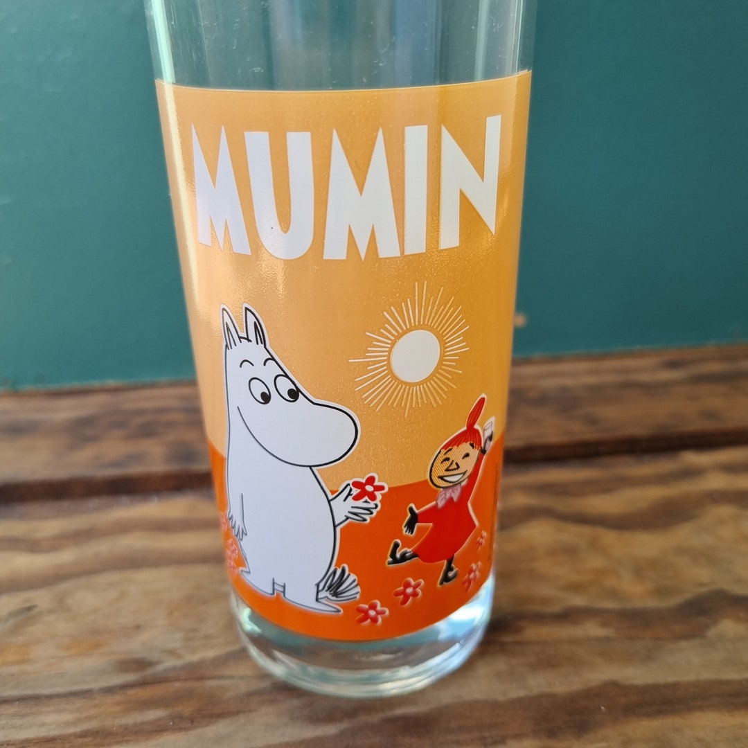 Moomin Drink Glass, Collectible Moomin Glass Tumbler, Moomin Orange - Etsy