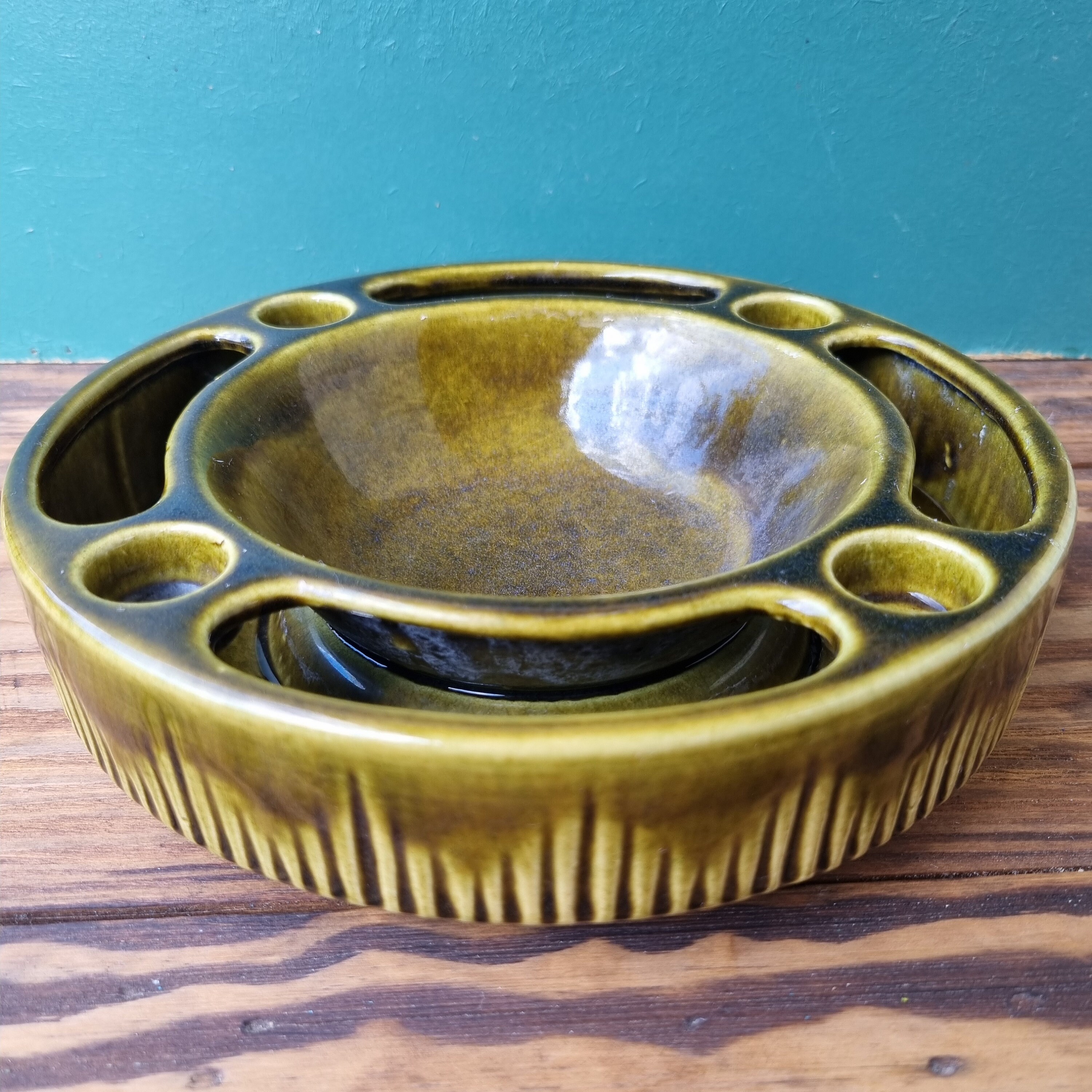 Jasba Ceramic Advent Bowl Moss Green Jasba 305120 Ikebana - Etsy