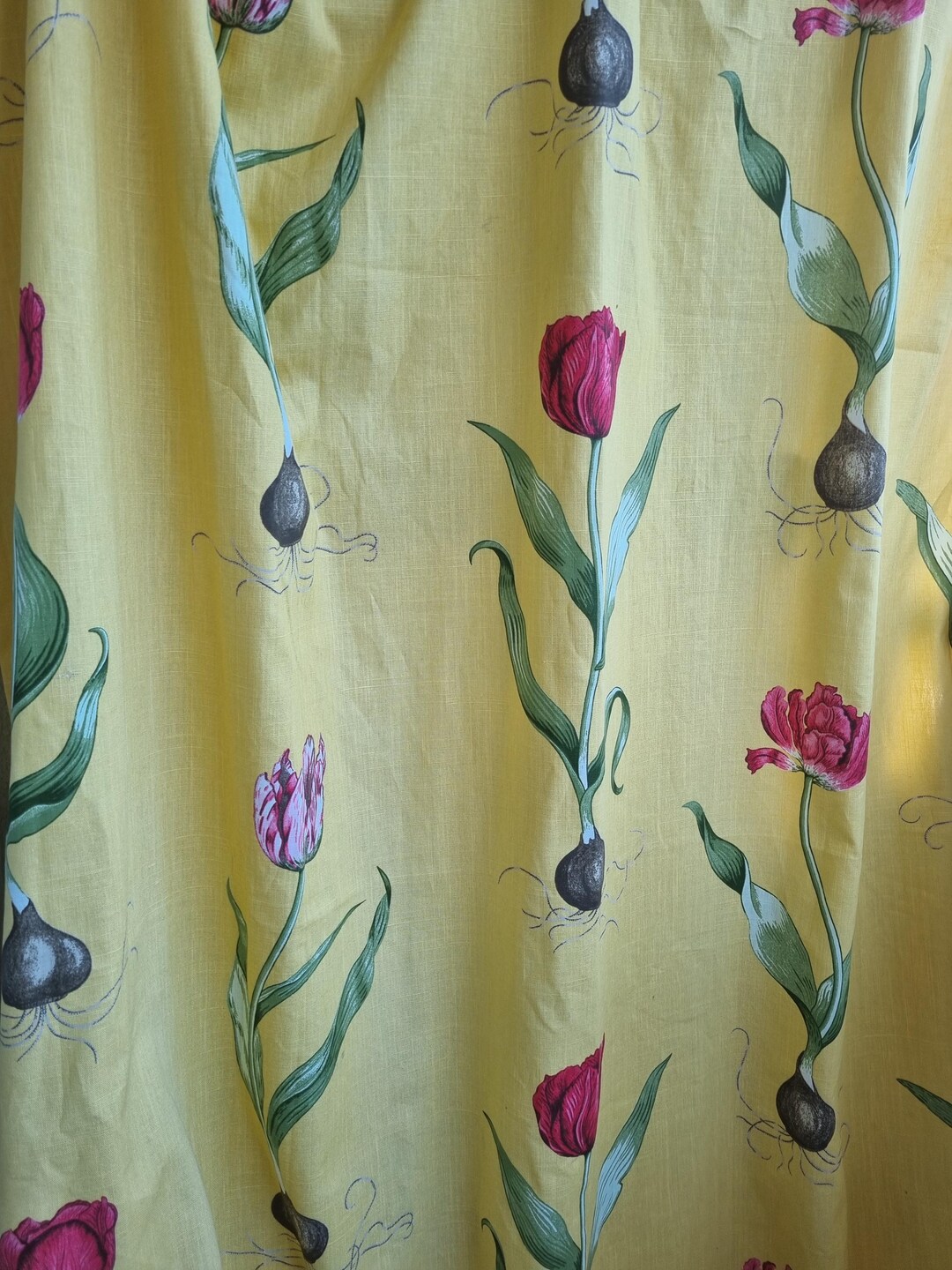 Vintage Swedish Curtain Panel by Ann Catherine Sigrid for Borås, Tulip ...