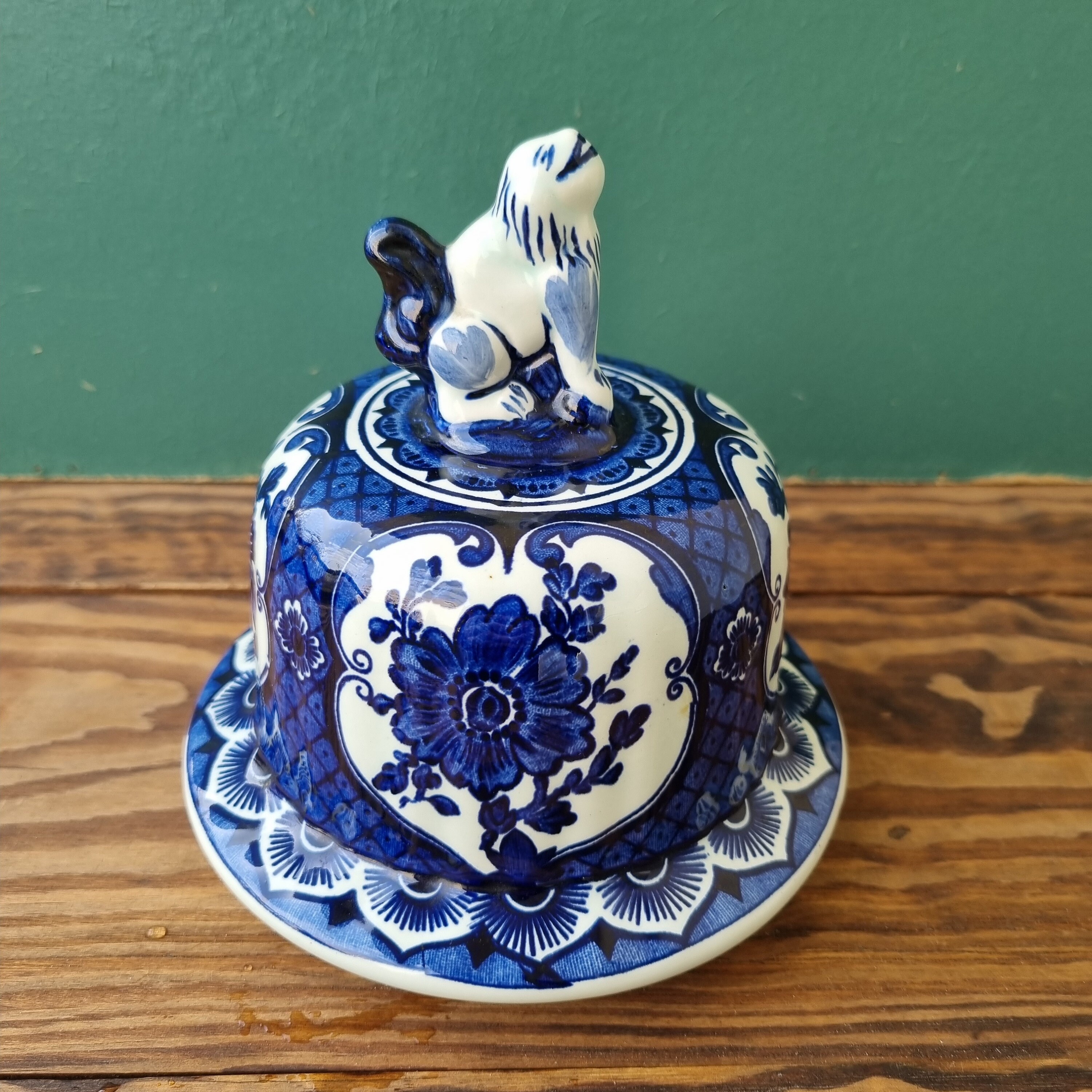 Boch Delft, Blue and White Tema Big Lid With Foo Dog Motif - Etsy