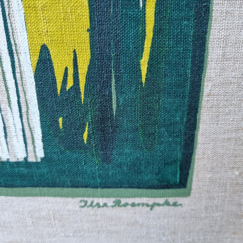 Framed Textile Art by Ilse Roempke Egypt , Signed Framed 15x 25" - Etsy