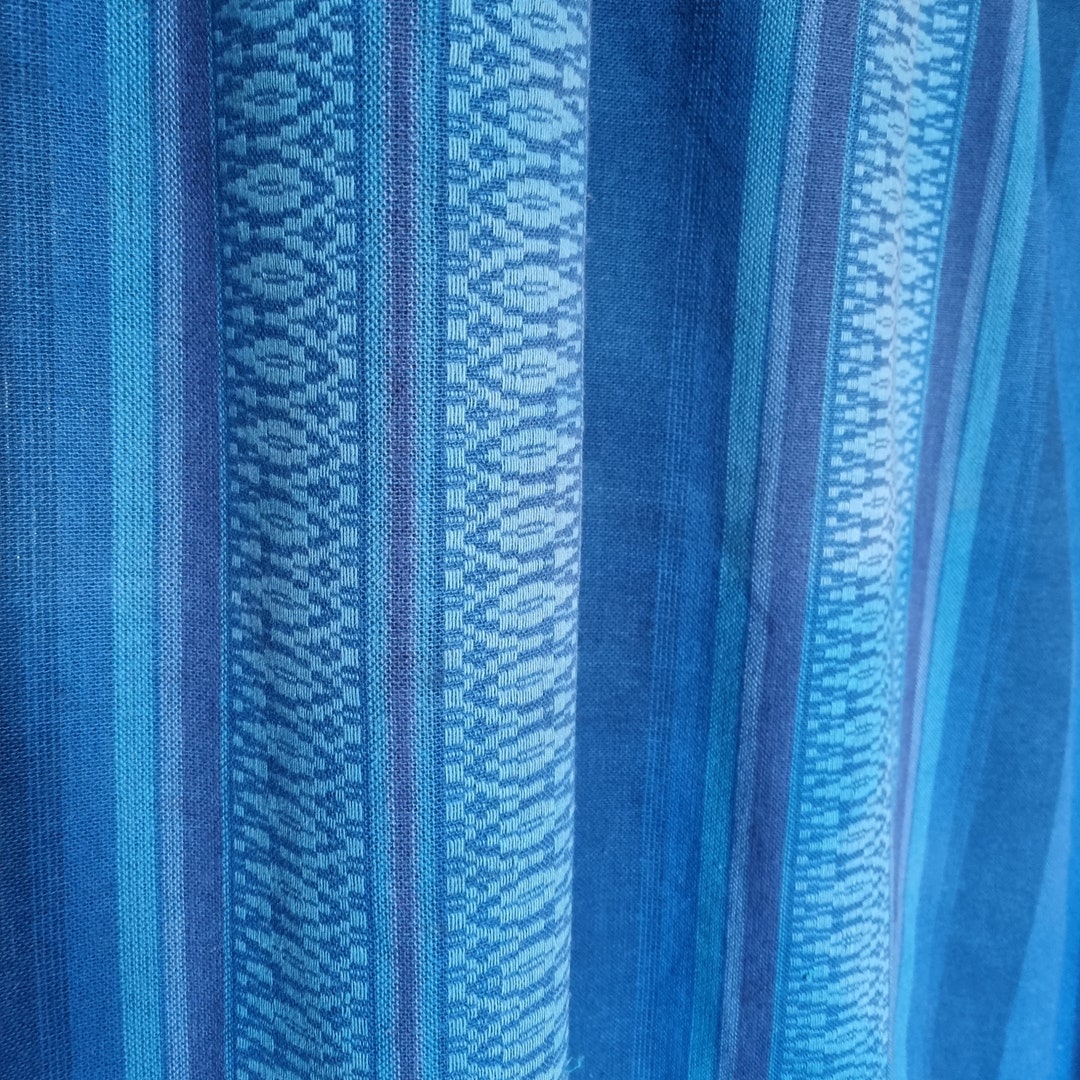 Vintage Swedish Fabric, Bright Blue-sky Color, 59x98 - Etsy