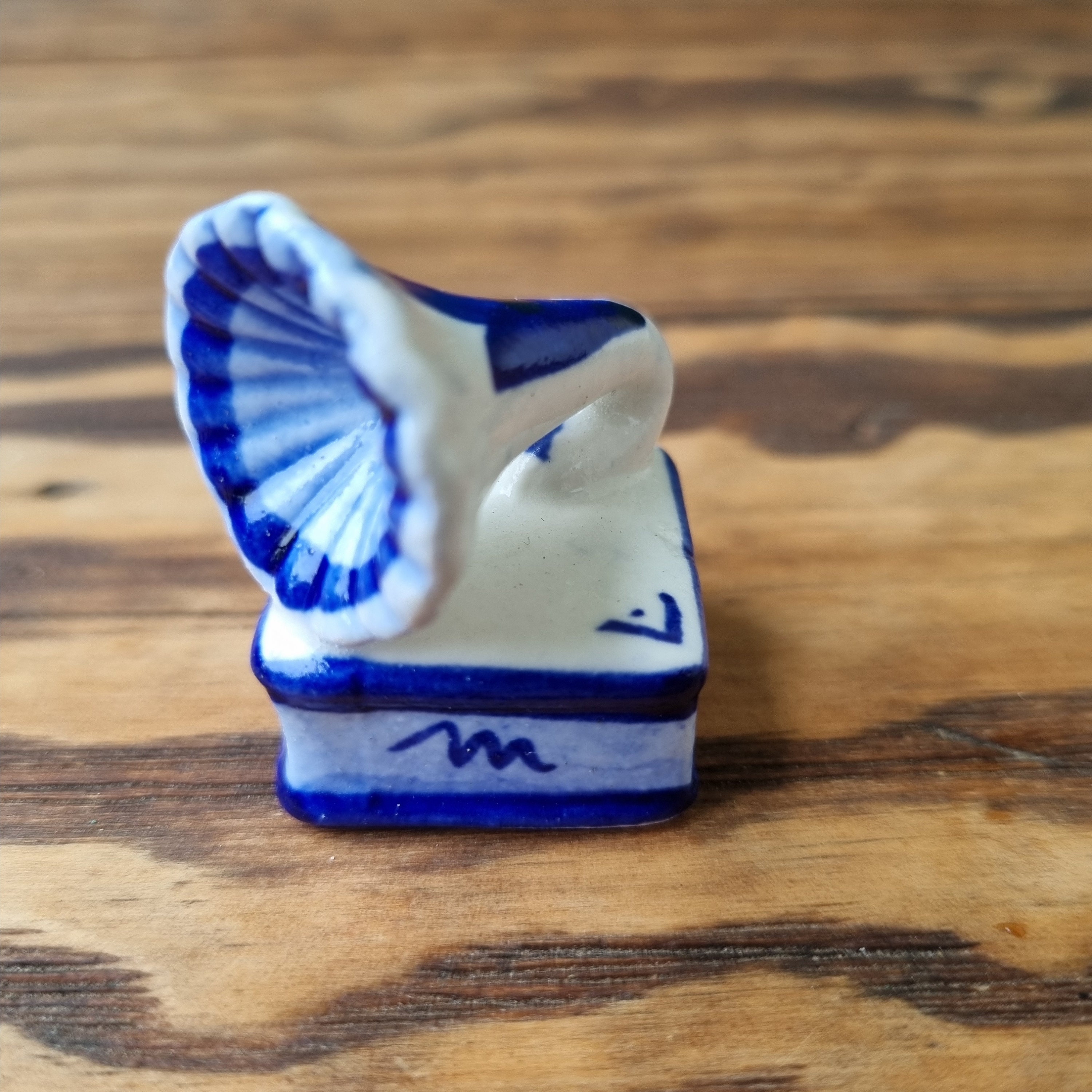 Vintage Miniature Ceramic Horn Collectible Phonograph - Etsy