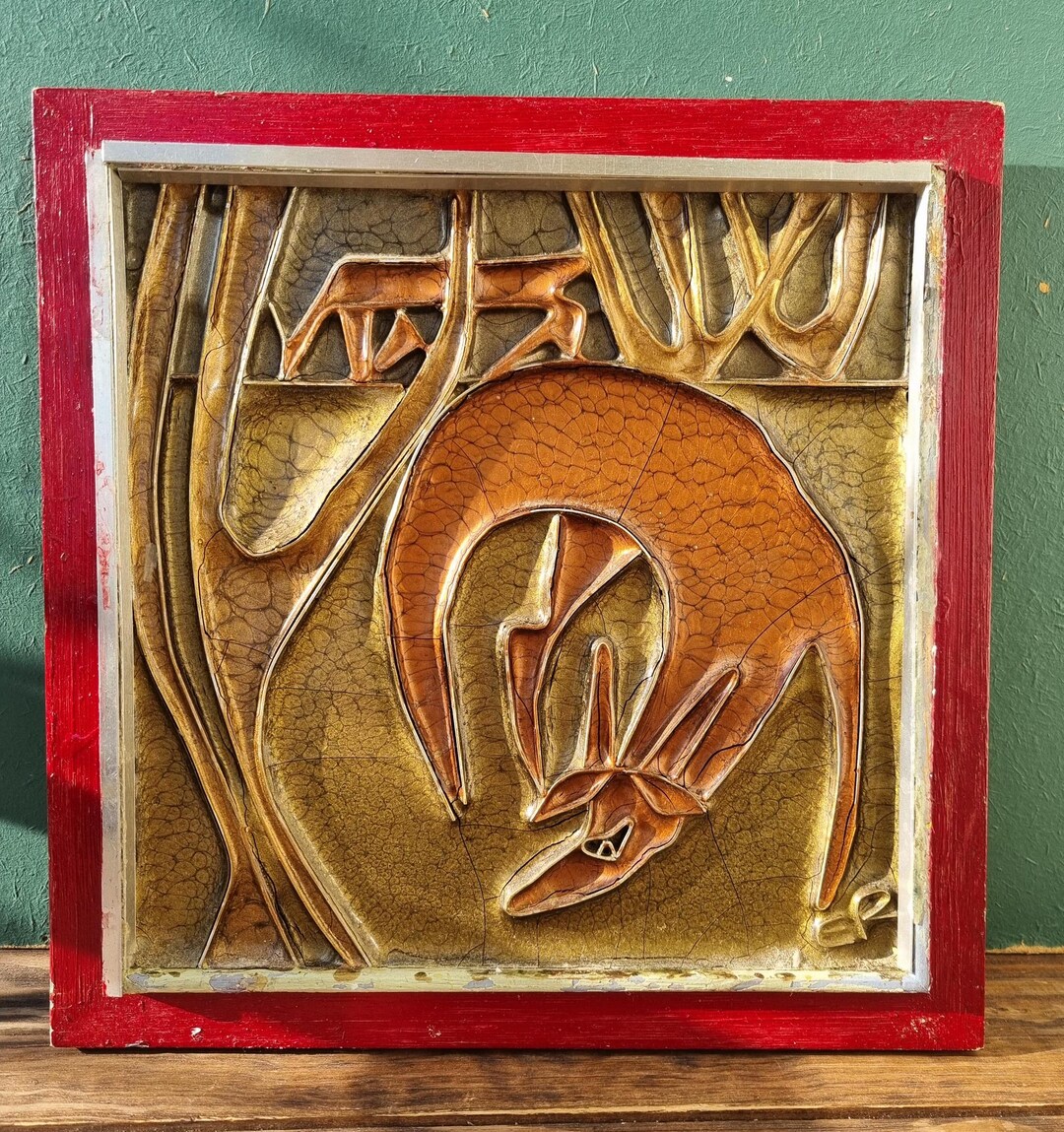 Enamel on Copper Wall Plaque Wall Art Danish Modernist 70s, Signed - Etsy