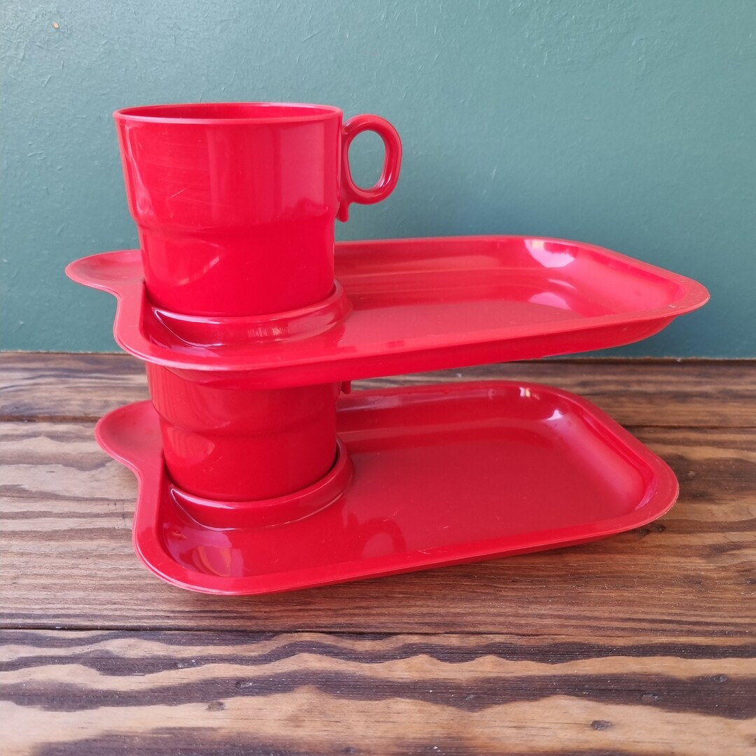Vintage Norsk NTP, Cup With Partition Snack Plate-set for Two - Etsy