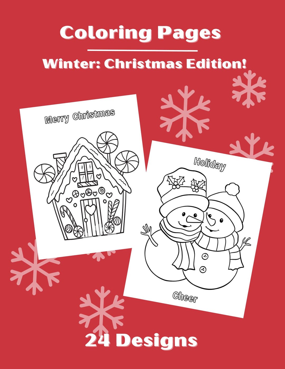 Coloring Pages - Winter: Christmas Edition! - Etsy