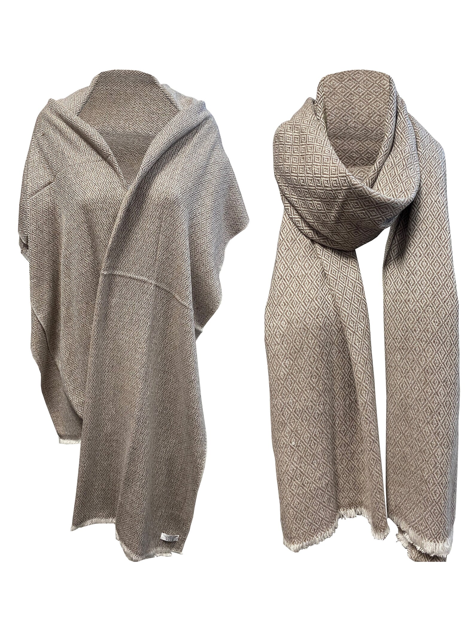 LUXURY HANDMADE CASHMERE Scarf Super Soft Light Brown Colour - Etsy UK