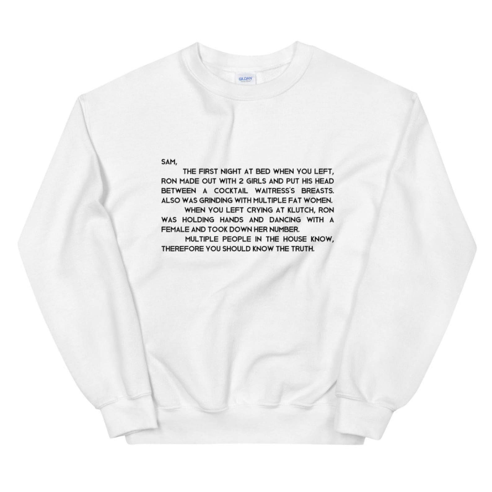 Jersey Shore, the Note Sweatshirt - Etsy