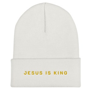 Jesus is King Cuffed Beanie, Kanye West Beanie, Beanie Gift for ...