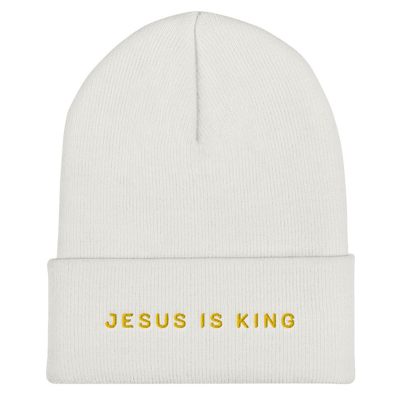 Jesus is King Cuffed Beanie, Kanye West Beanie, Beanie Gift for ...