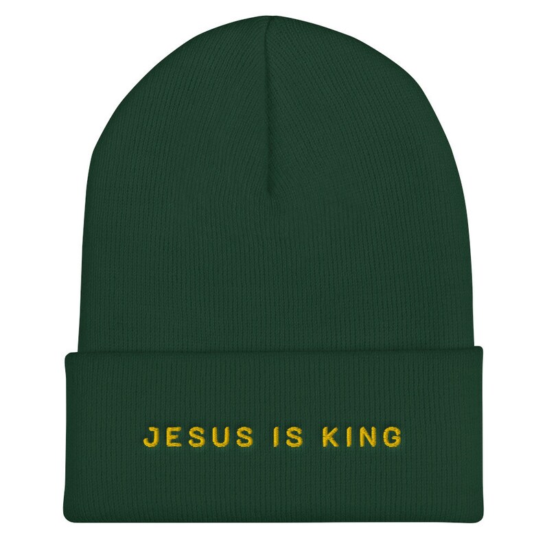 Jesus is King Cuffed Beanie, Kanye West Beanie, Beanie Gift for ...