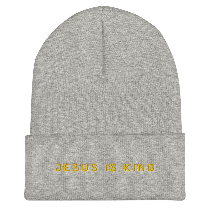 Jesus is King Cuffed Beanie, Kanye West Beanie, Beanie Gift for ...