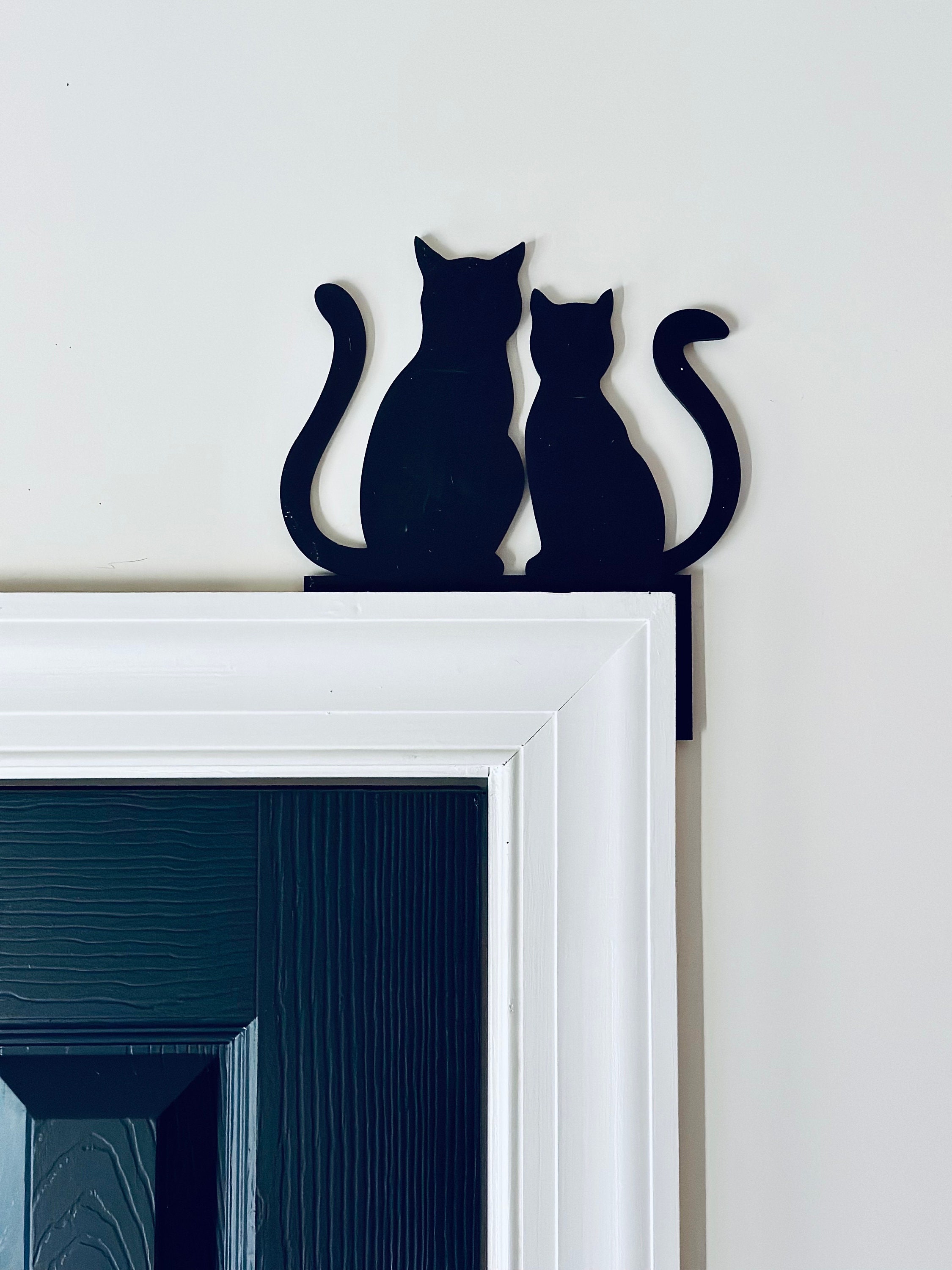 Choice of Cat Decorative Door Frame Sitter Door Topper Window Frame ...