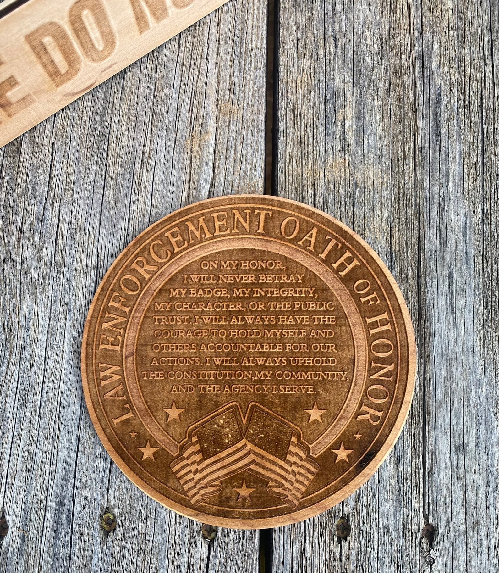 Law Enforcement Challenge Coin Plaque - Etsy