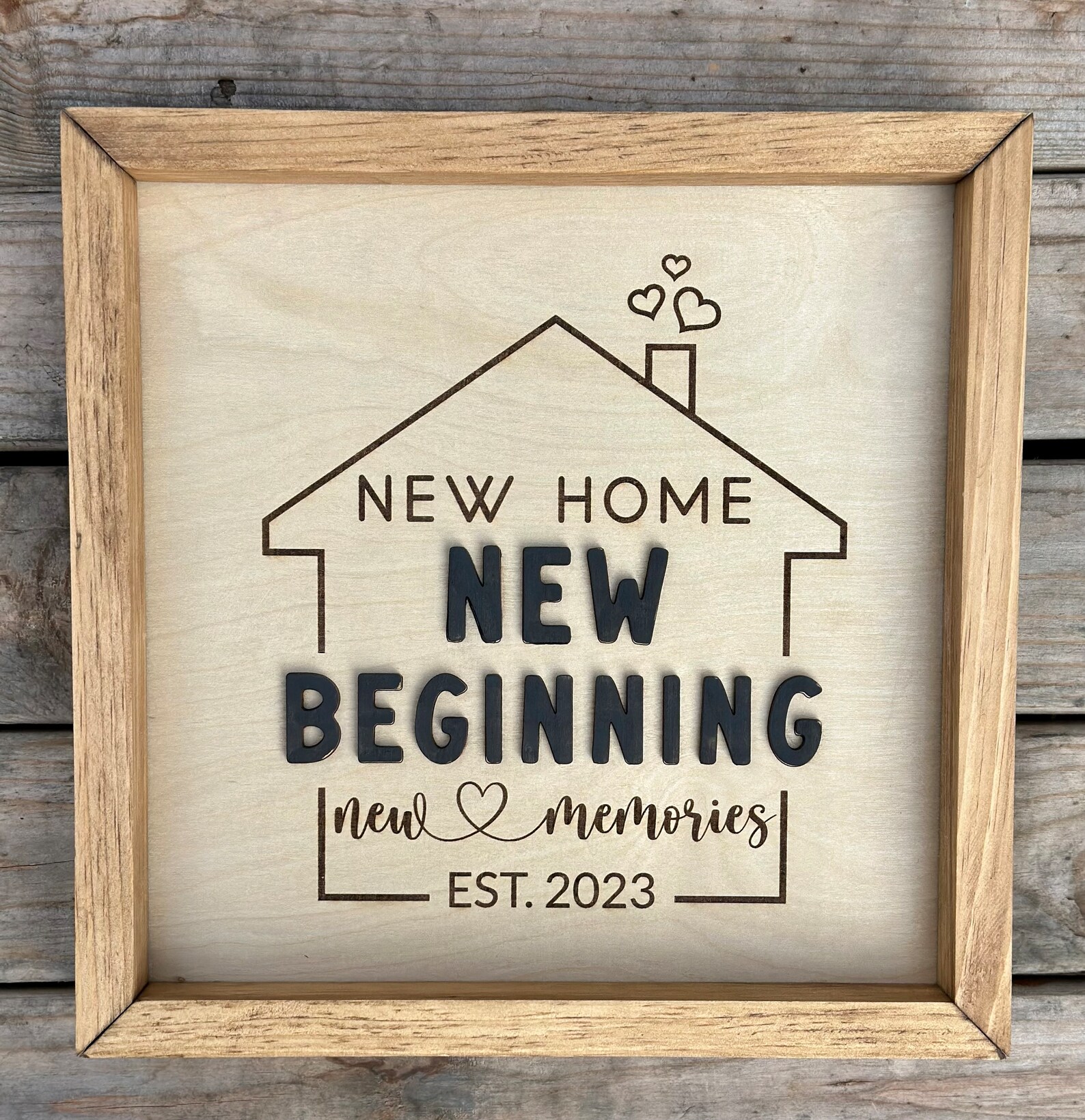 New Home, New Beginning, New Memories Housewarming / Realtor Sign - Etsy